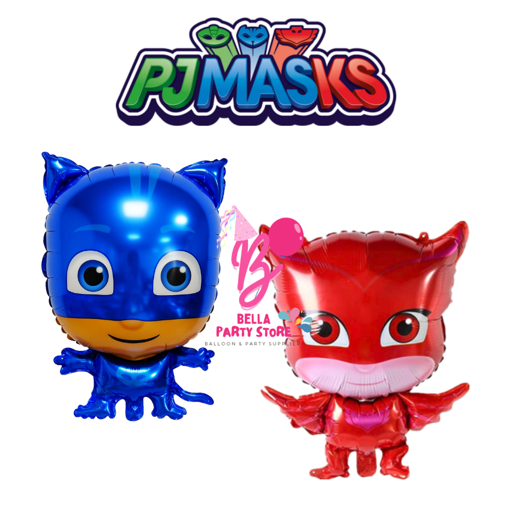 Jual balon foil karakter pj mask superhero happy birthday karakter kartun birthday anak laki ...
