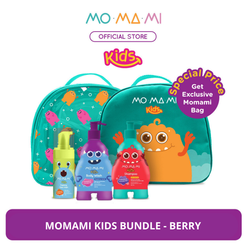 Jual Momami Kids Bundle Tropical Splash Kit - Paket Sabun & Shampoo ...