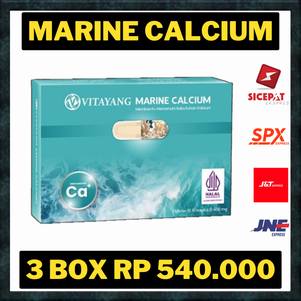 Jual Vitayang Marine Calcium Fish Bone 500 mg Kalsium Memperkuat Tulang ...