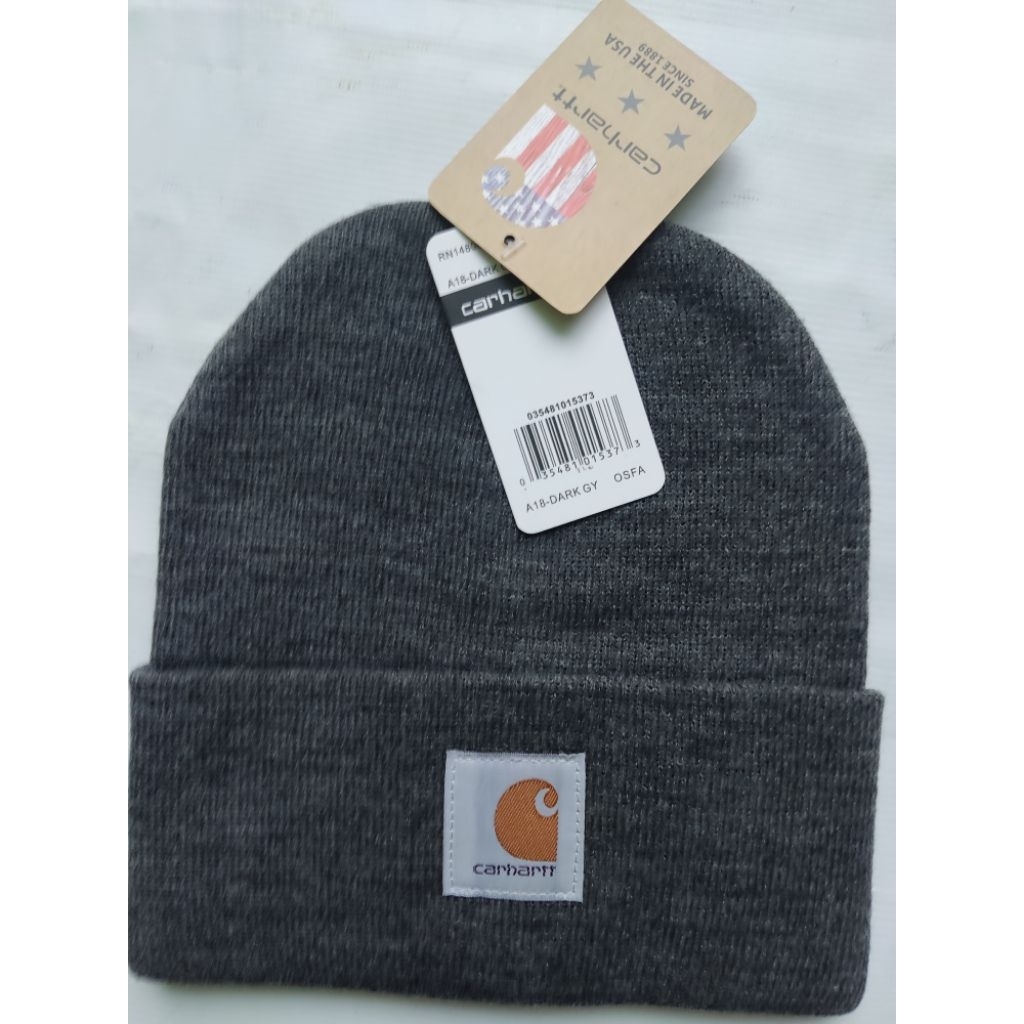 Jual BENY HAT A18 - DARK GY(carhartt) | Shopee Indonesia