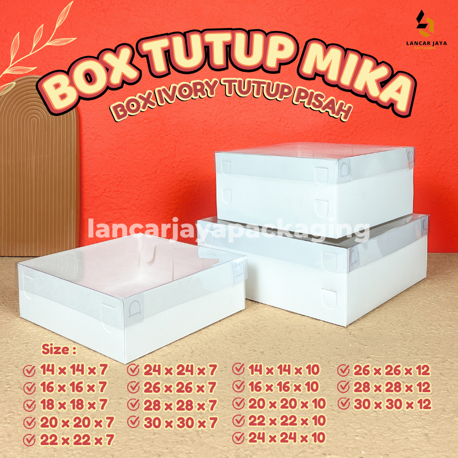Jual Dus Putih Duplex Tutup Mika Kotak Kue Roti Cake Chiffon Tart Pudding Snack Jajan Hampers R8 ...