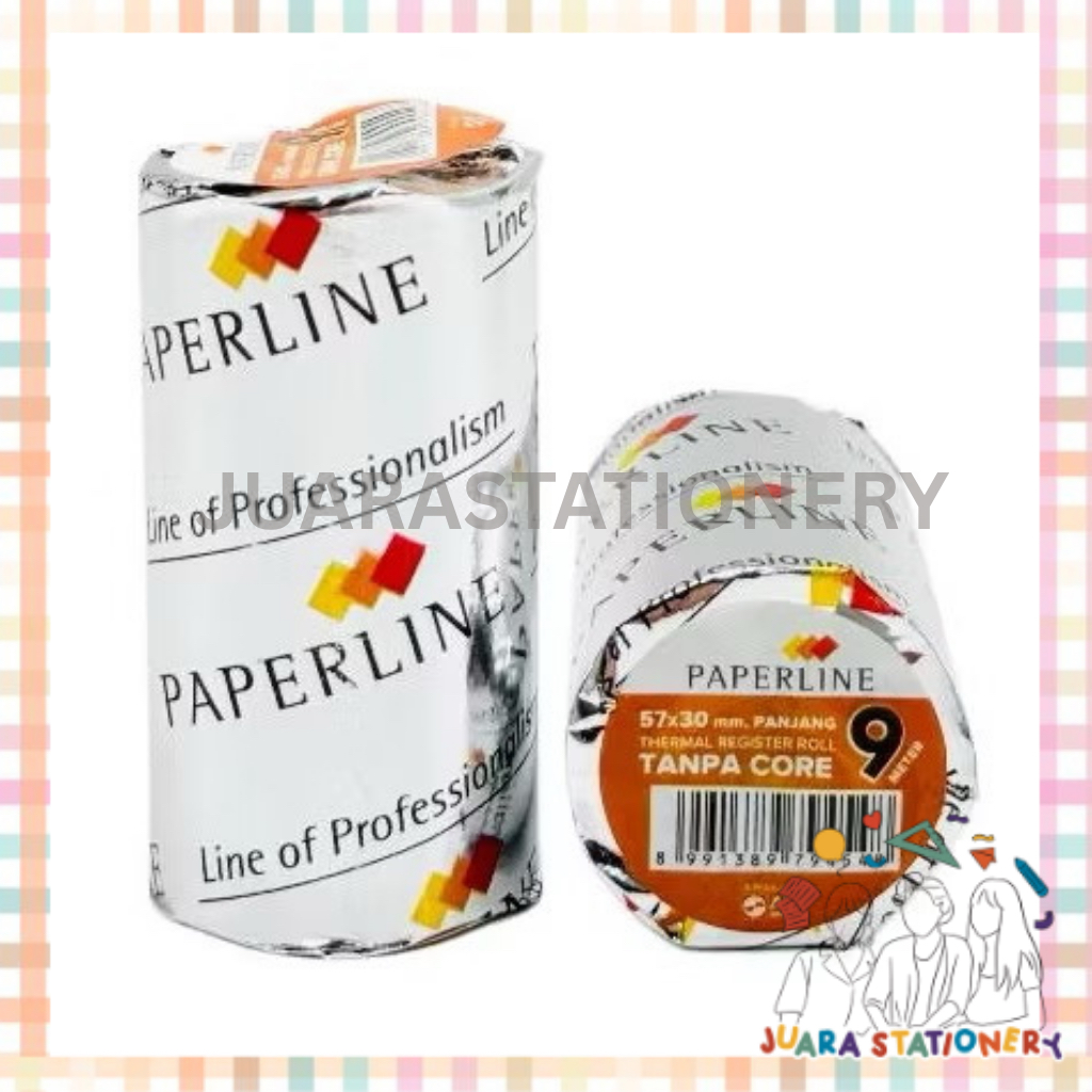 Jual (129) Kertas Thermal Paperline 57x30 / Kertas Printer Thermal ...