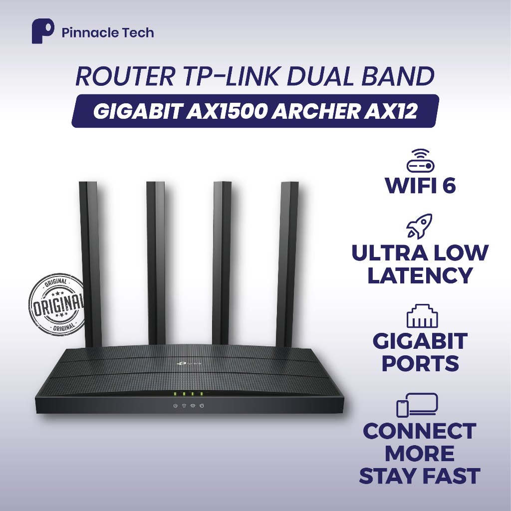 Jual TP-Link Archer AX12 | AX1500 WiFi 6 Router | Dual Band | Gigabit ...
