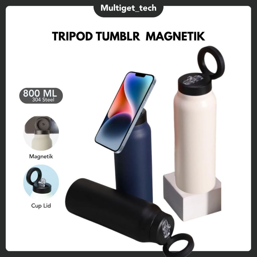 Jual Tumbler Kopi Teh Botol minum Coffee Tea Phone holder Magnetic ...
