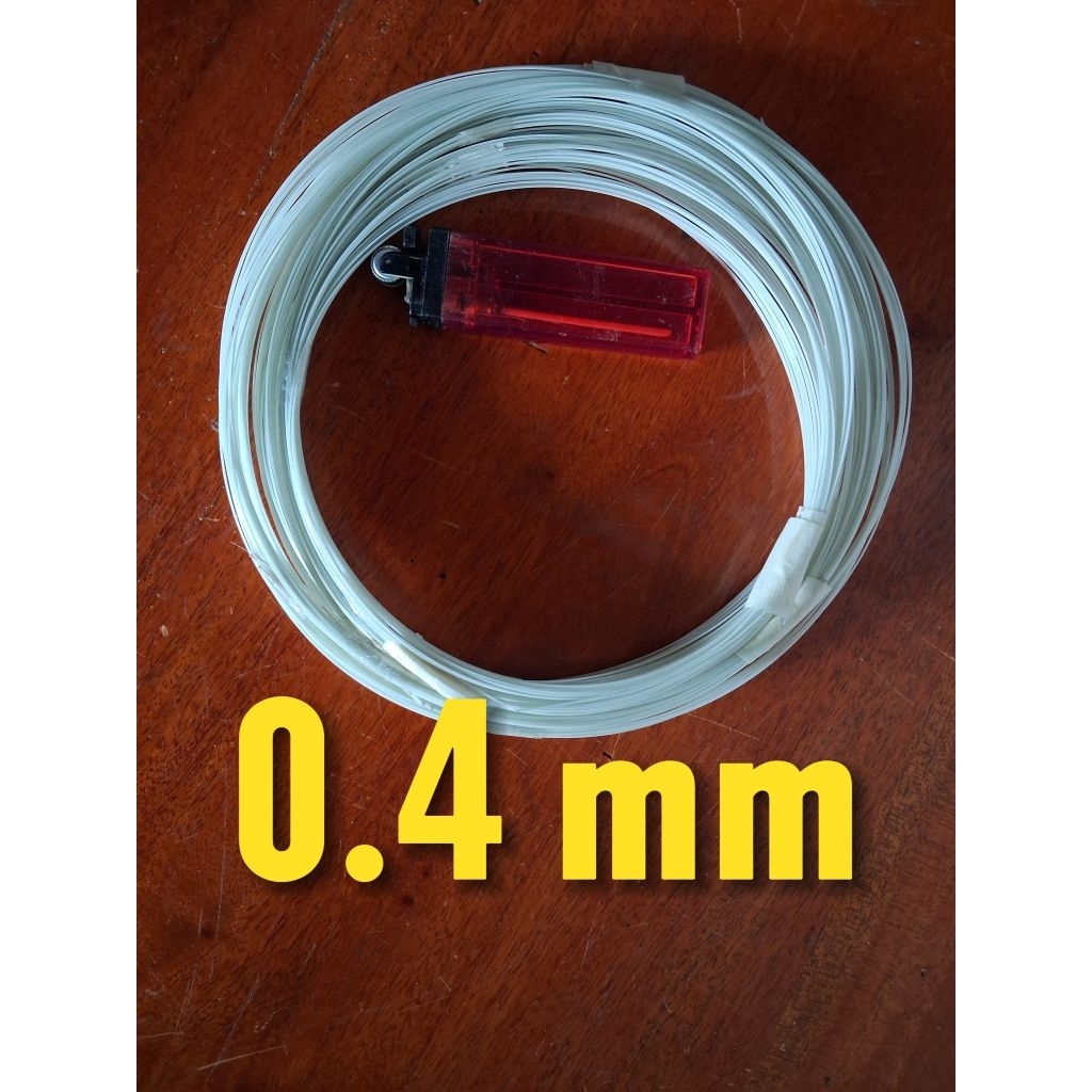 Jual fiber putih mini ukuran 0.4 mm satu ikat 10 pcs panjang 2m ...