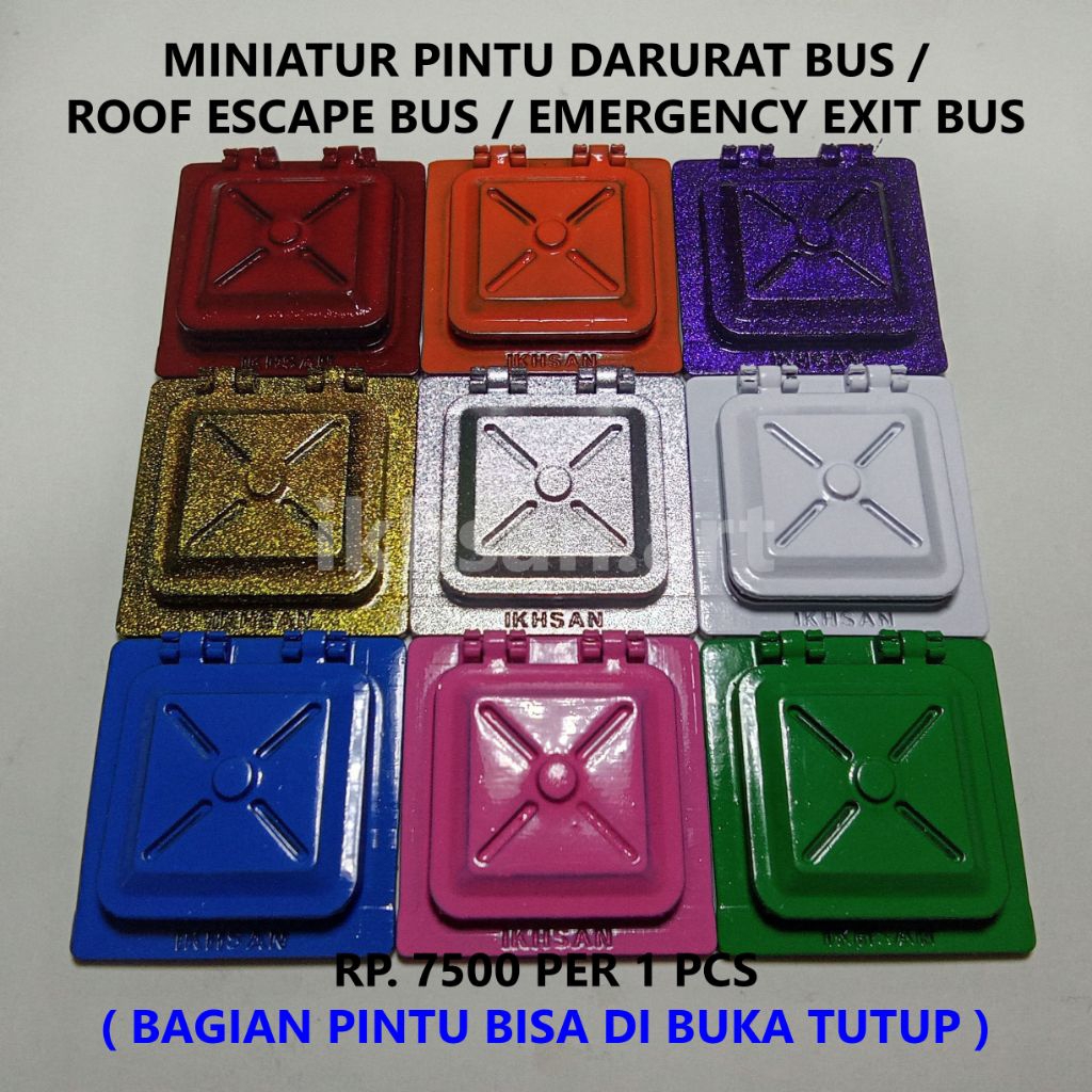 Jual menjual miniatur emergency exit bus / pintu darurat bus / roof ...