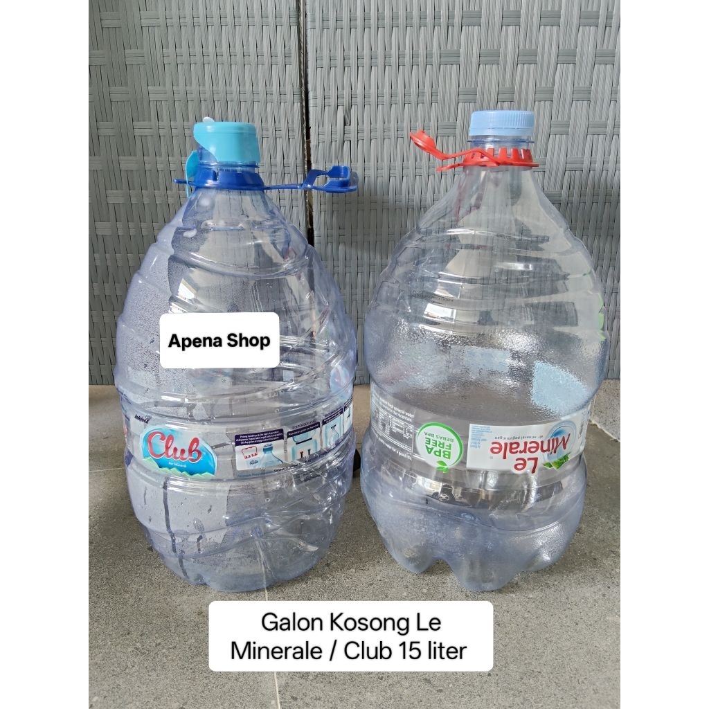Jual Galon Le Minerale / Club Kosong 15 liter [Khusus Kurir Instant ...