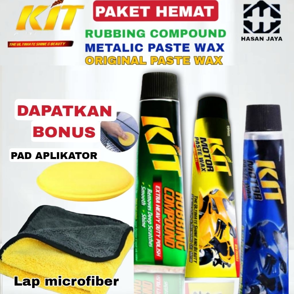 Jual Paket Kit Compound 4Pcs - Kit Rubing Kompon 60gr + Kit Metallic ...