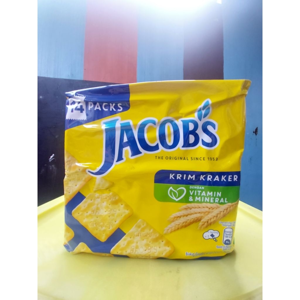Jual Jacobs Krim Kraker ( 14 Packs ) Jacob's Biskuit Petak Original ...