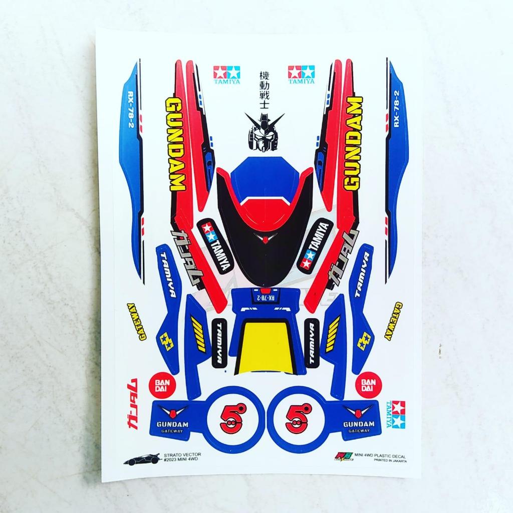 Jual Stiker Strato Vector - Gundam - Body Putih - Vinnyl Lam. Glossy ...