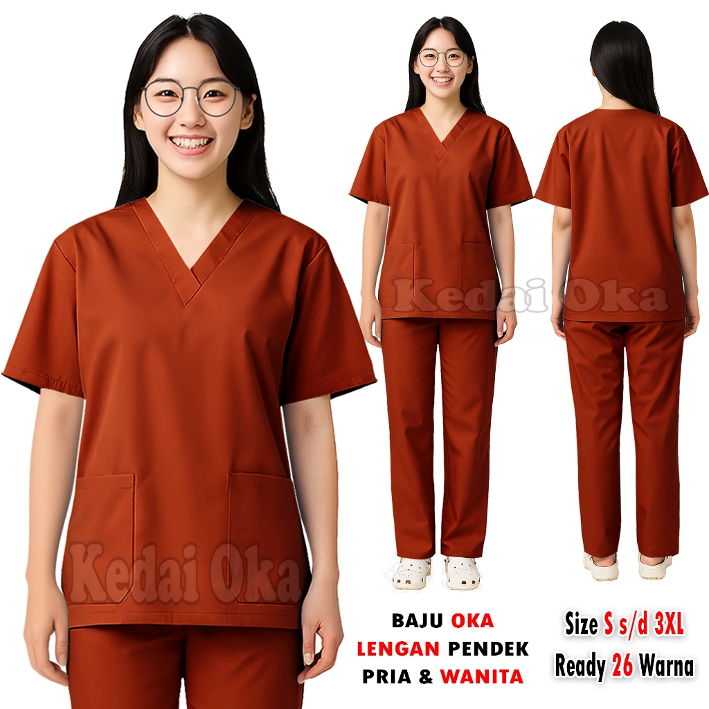Jual Baju Ok Medis Terbaru - Baju Jaga Dokter/Perawat - Baju OK Lengan ...