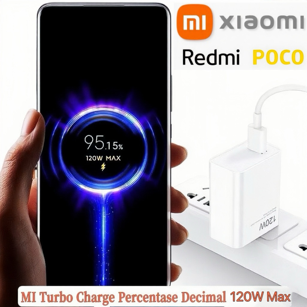 Jual Charger xiaomi Charger redmi Charger poco 33w/67w/120w Max Asli ...