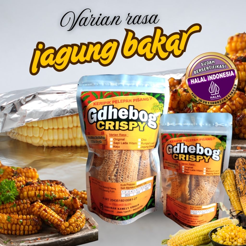Jual Rasa Jagung Bakar - Keripik Pelepah Pisang / Debog / Gdhebog ...