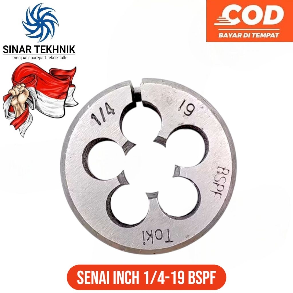 Jual Senai 1/4-19 BSPF Round dies Hss Senay Senei Toki | Shopee Indonesia