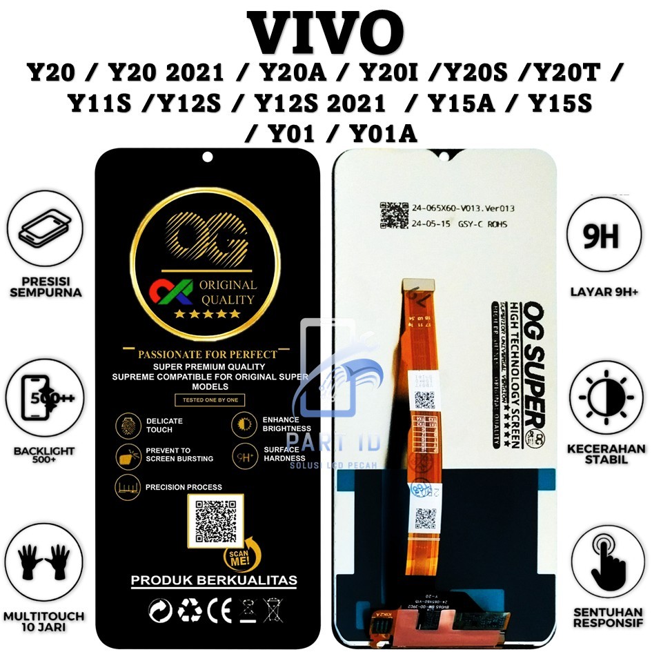 Jual LCD TOUCHSCREEN VIVO Y20 / Y20 2021 / Y20A / Y20I / Y20 S /Y20T / Y11S /Y12S / Y12S 20 21 ...