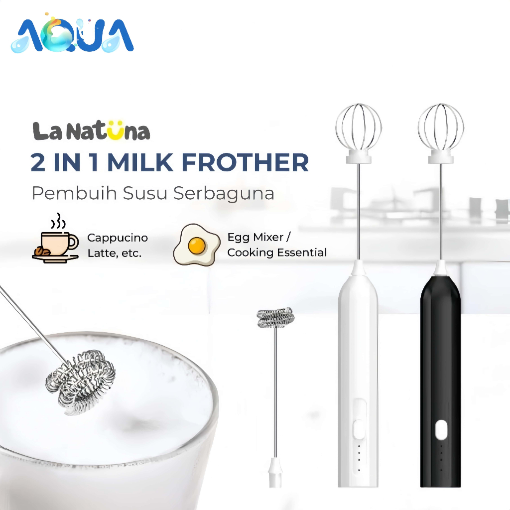Jual 【AQUA】Pengaduk Telur Pengaduk Listrik Tongkat Ganda yang Dapat ...