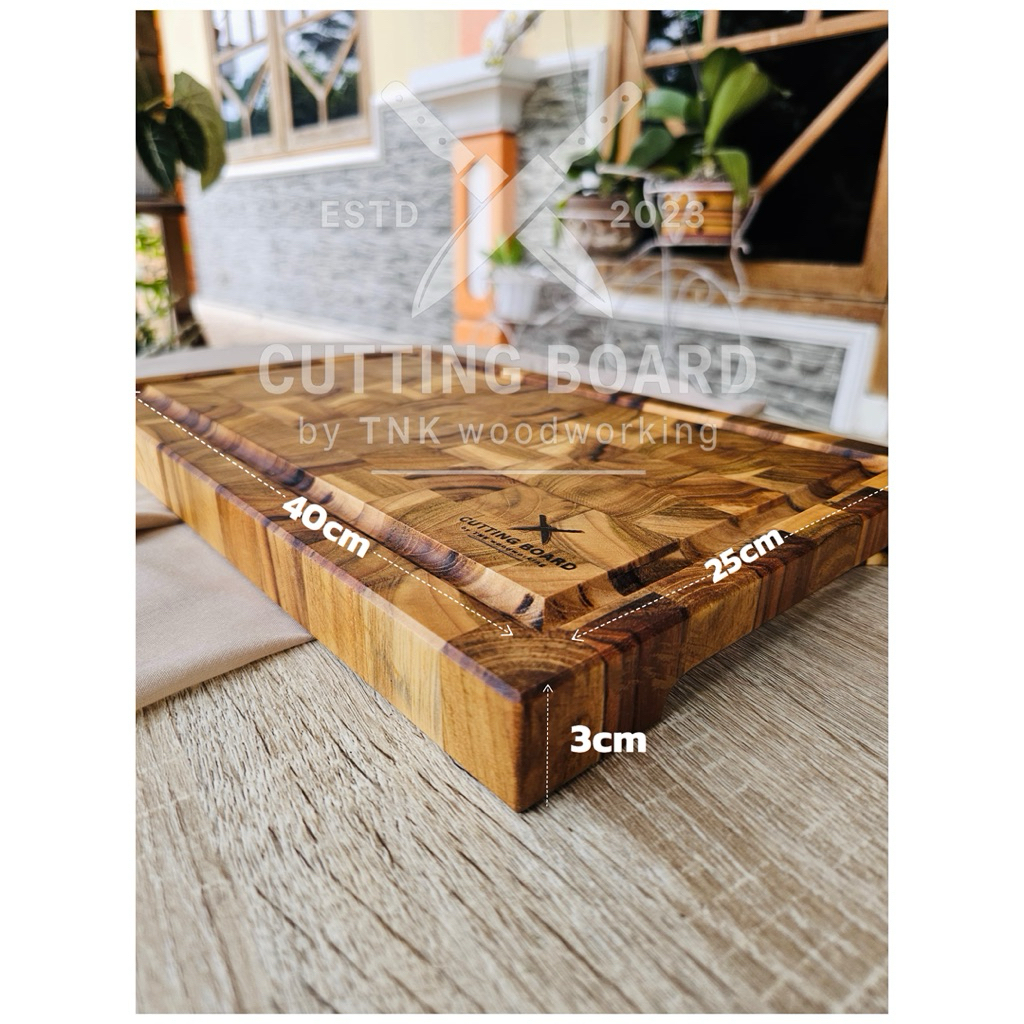 Jual Talenan Kayu Jati Telenan Kayu Estetik Kayu Premium Cutting Board ...