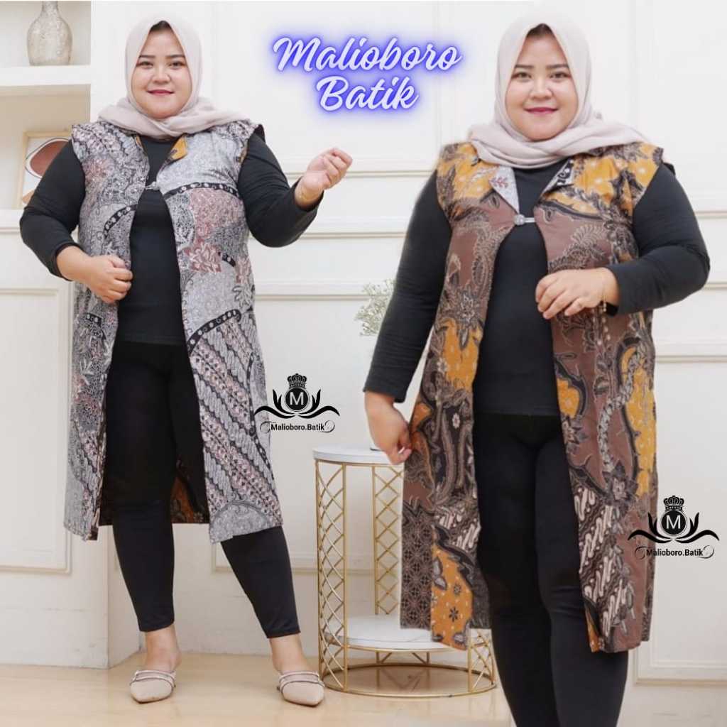 Jual Outer Batik Wanita Jumbo Blazer Outer Batik Wanita Modern ...