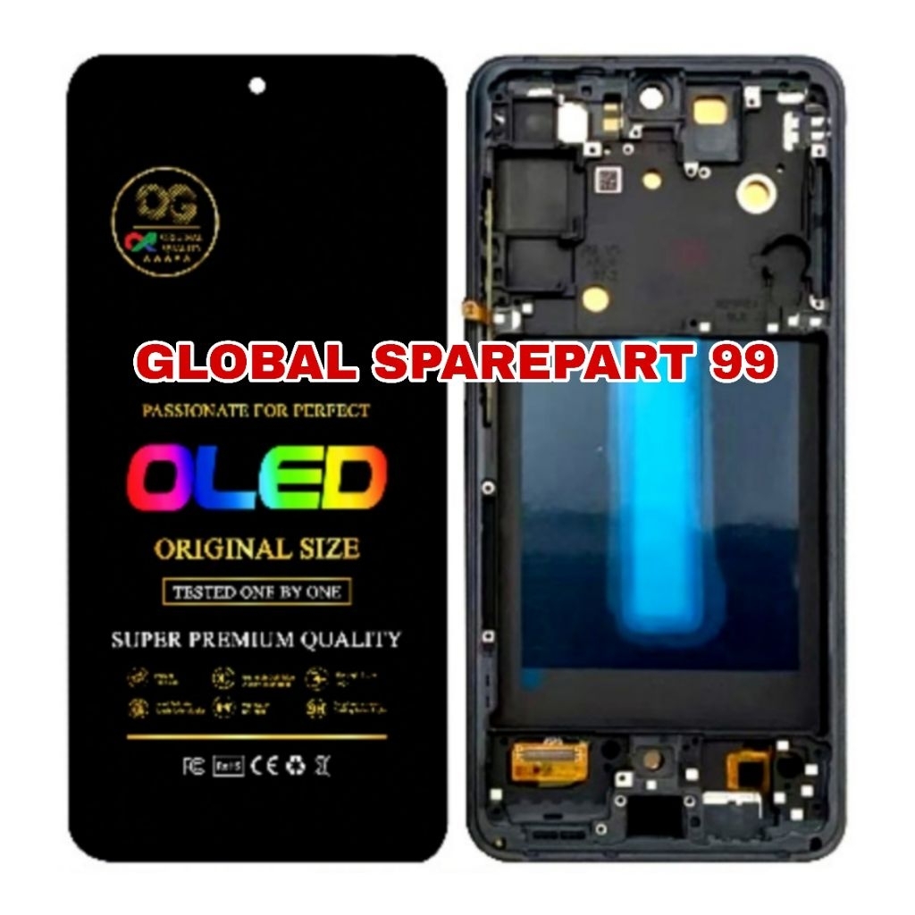 Jual (OLED OG SUPER) LCD SAMSUNG GALAXY S21 FE OLED + FRAME BLACK (BISA ...