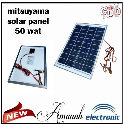 Jual Solar Panel Tenaga Surya 50W,30W 20W Polycrystalline Mitsuyama ...