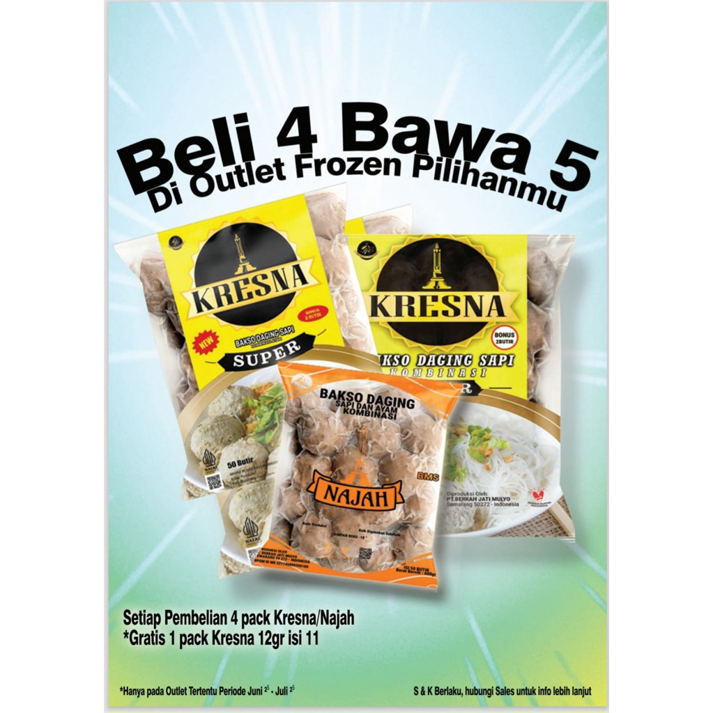 Jual Kresna Bakso Sapi Super isi 27 | Shopee Indonesia