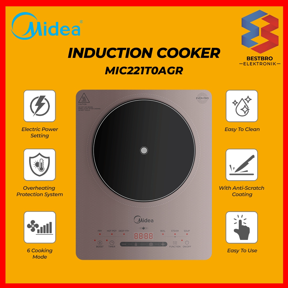 Jual Midea Kompor Listrik Induksi MIC221T0AGR Induction Cooker | Shopee ...