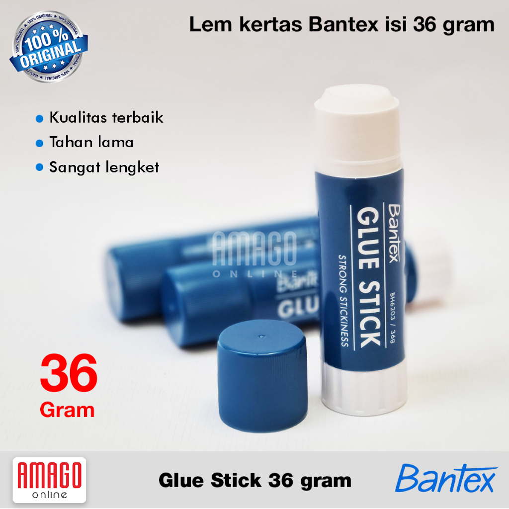 Jual BANTEX Glue Stick - Lem Kertas - 36 gram - BH6203 | Shopee Indonesia