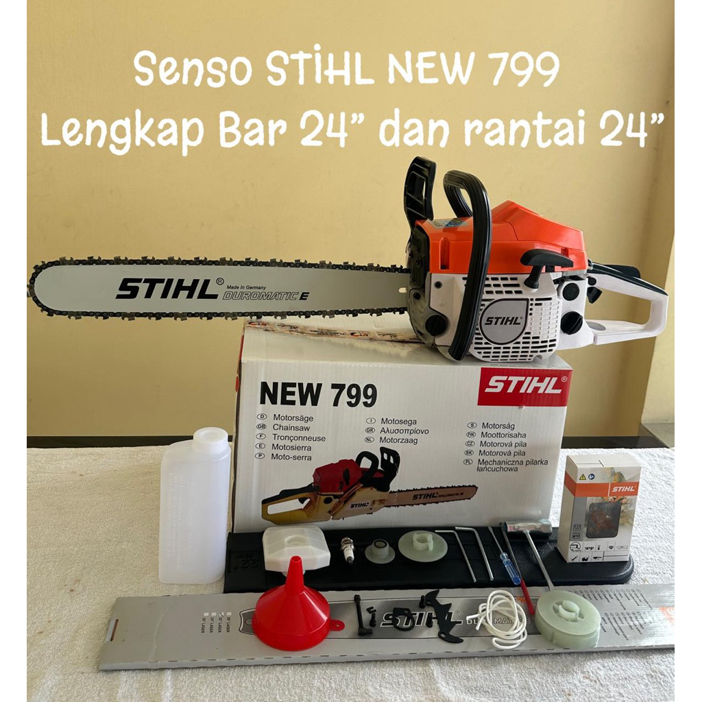 Jual Mesin Chainsaw STIHL NEW 799 Bar 24 Inch dan Rantai Komplit ...