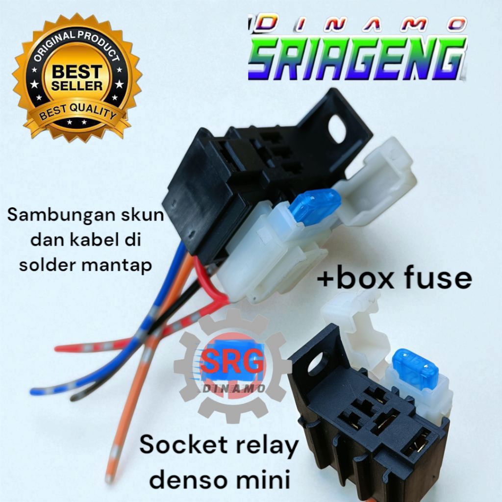 Jual SOCKET RELAY GANDENG+FUSEBOX (RELAY DENSO MINI) | Shopee Indonesia