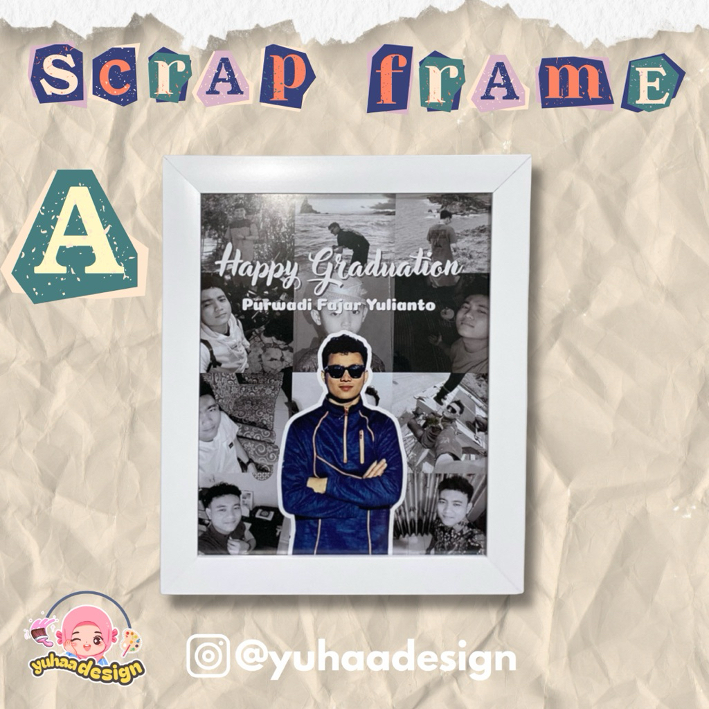 Jual (1 HARI JADI) Scrapframe custom aesthetic birthday ulang tahun ...