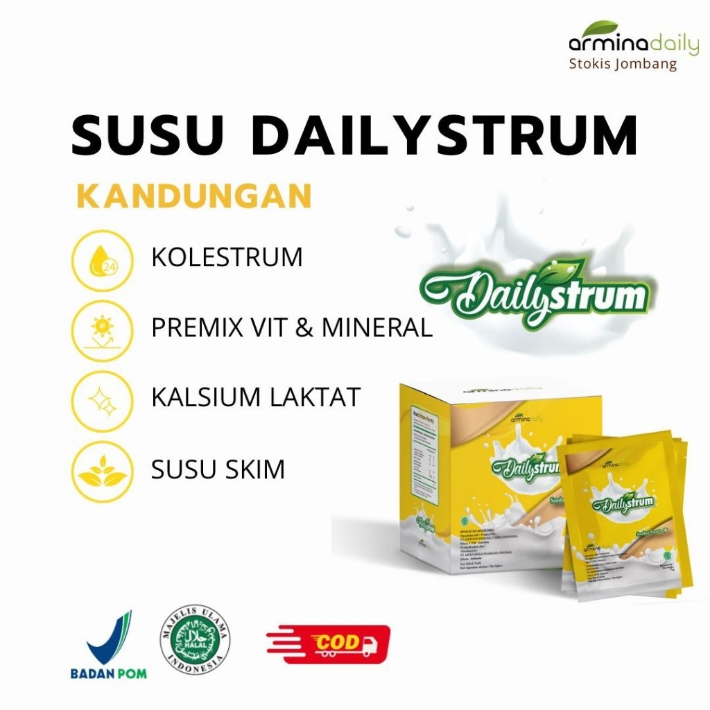 Jual Susu DailyStrum Original Arminadaily Susu Kolostrum untuk ...