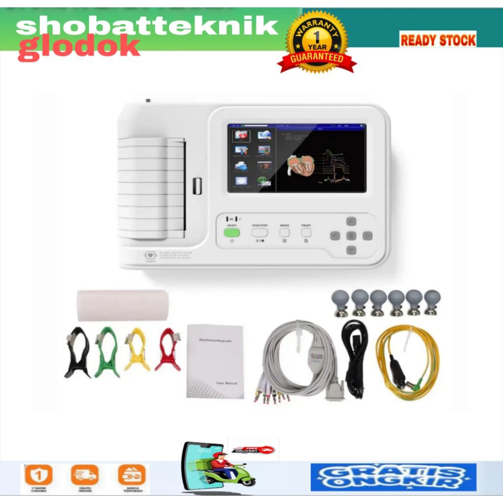 Jual Electrocardiograph CONTEC ECG600GThermal ECG EKG Electrocardiogram ECG600G | Shopee Indonesia