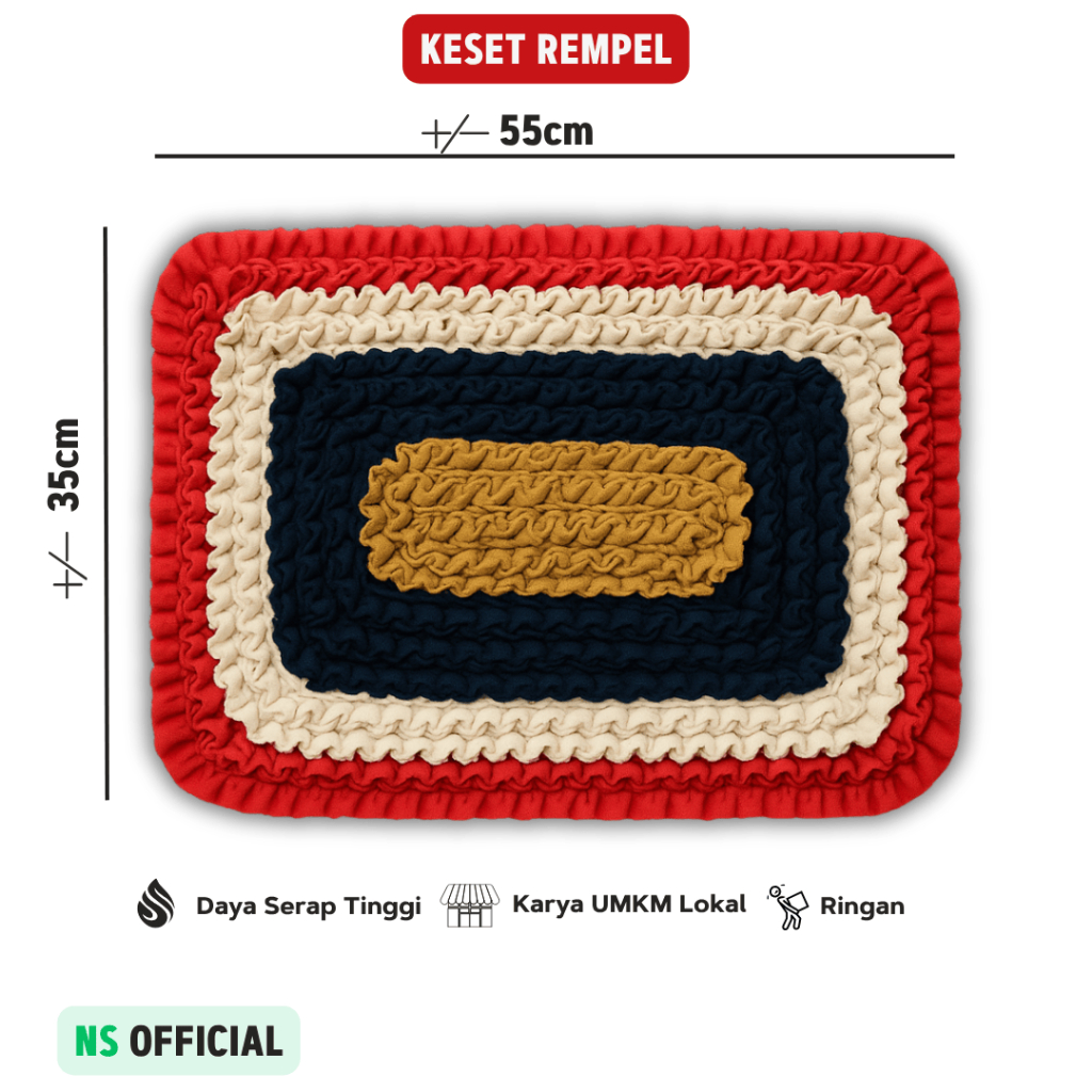 Jual Keset Kain Tebal UMKM Lokal Berbagai Varian Dan Bentuk - Keset ...