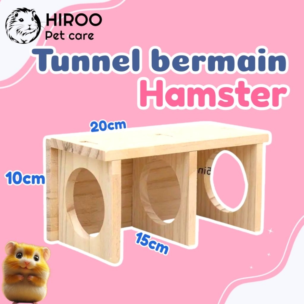 Jual MAINAN HAMSTER TEROWONGAN TUNNEL KAYU JATI AESTHETIC | Shopee ...