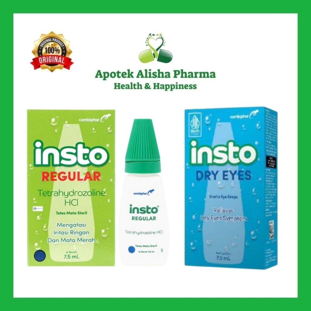 Jual Insto Sterile Eye Drops Regular / Dry Eyes 7,5ml/15ml - Tetes Mata ...
