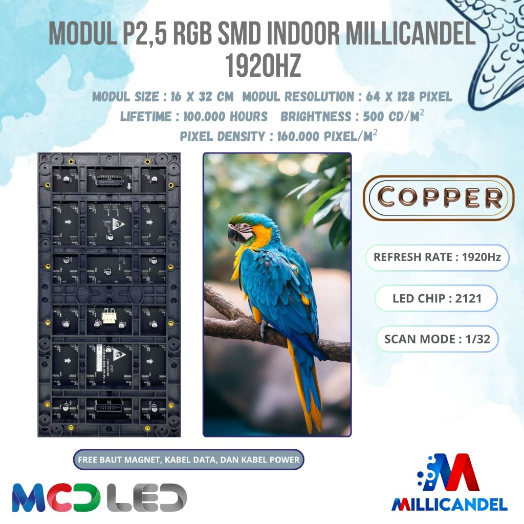 Jual PANEL MODUL MODULE P2,5 P2.5 1920Hz RGB FULL COLOR INDOOR ...