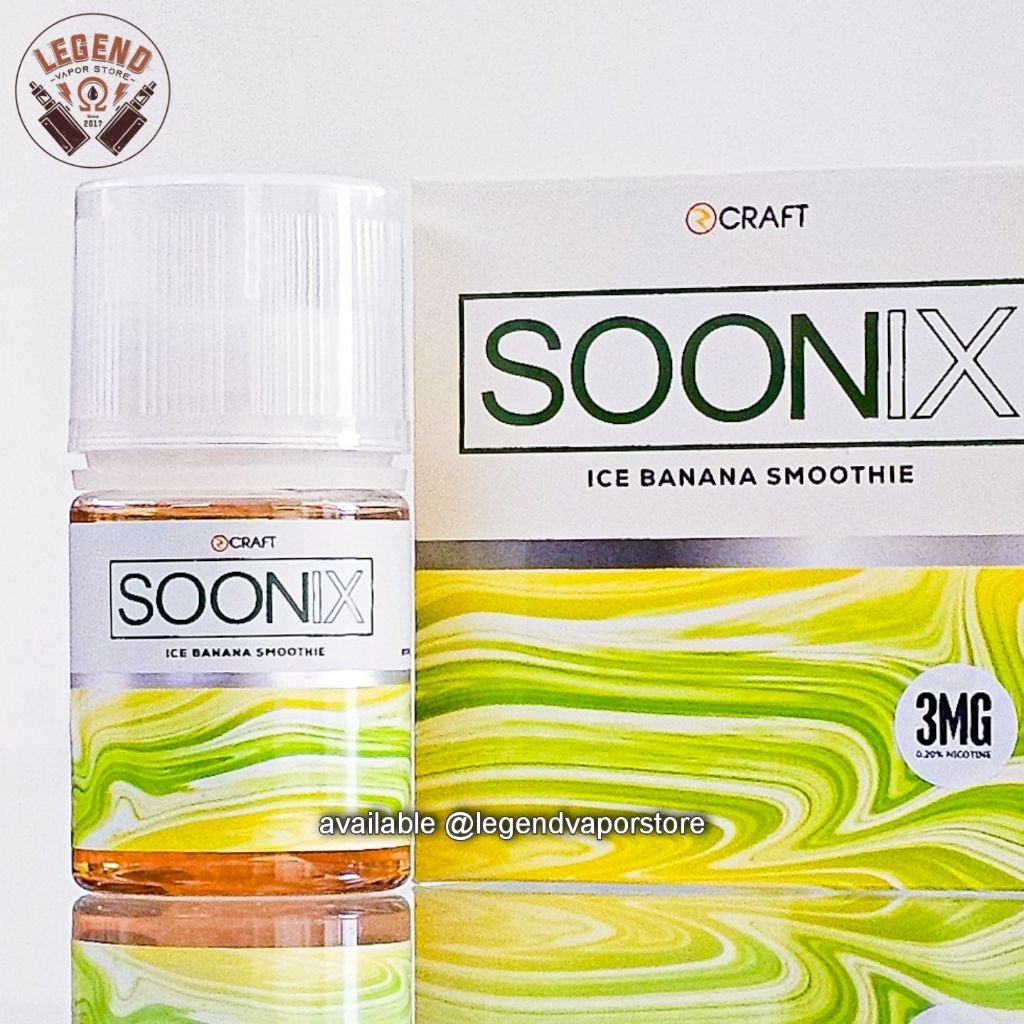 Jual FREEBASE - LIQUID SOONIX Ice Banana Smoothie 60ML 3MG AUTHENTIC ...