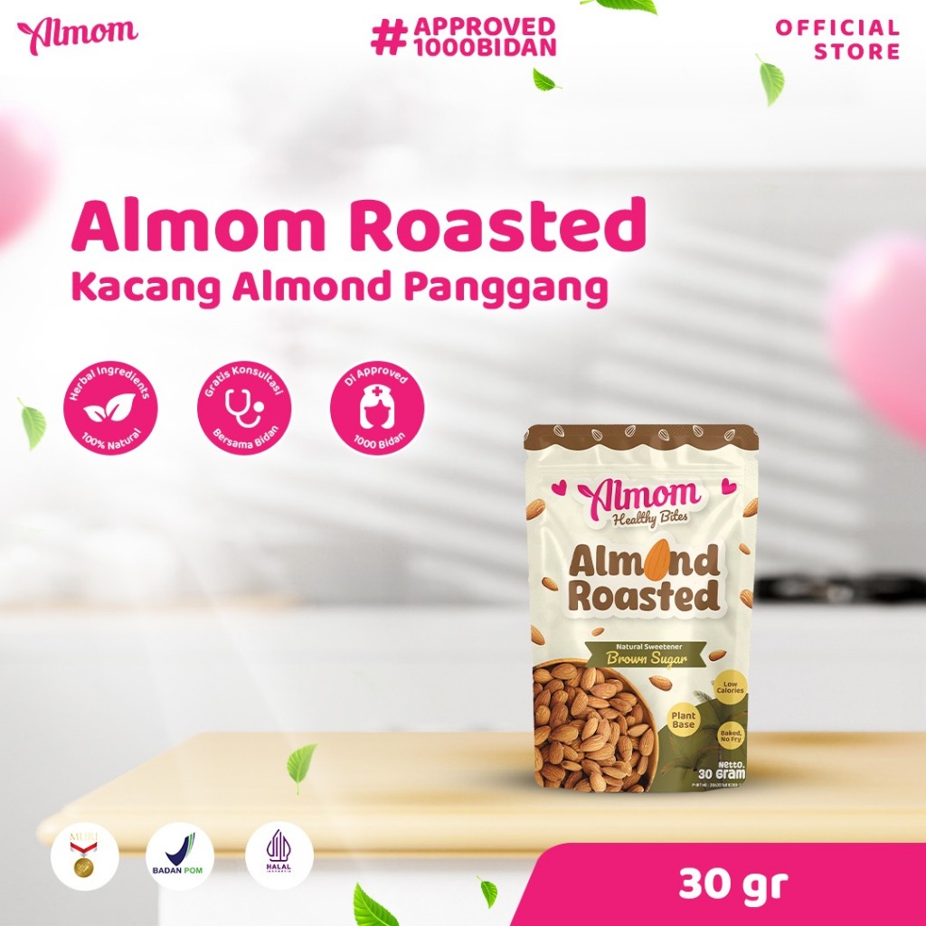 Jual Almom Roasted - Kacang Almond Panggang 30gr | Camilan Sehat Rendah ...