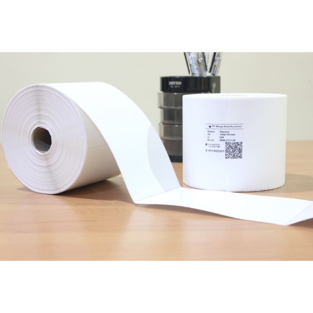 Jual KARTONAN KERTAS RESI THERMAL 24 ROLL UKURAN 100 X 150 ISI 500 ...