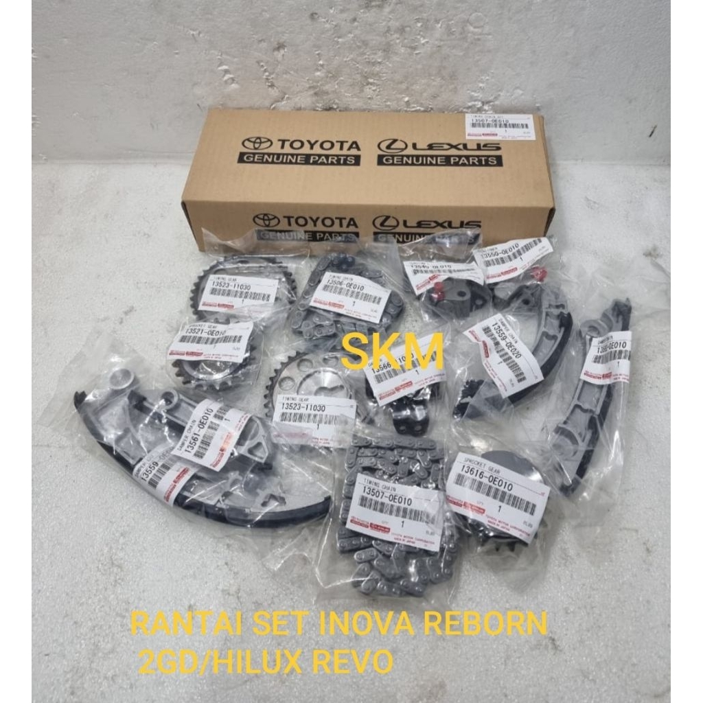 Jual RANTAI SET TIMING SET INOVA REBORN 2GD HILUX REVO | Shopee Indonesia
