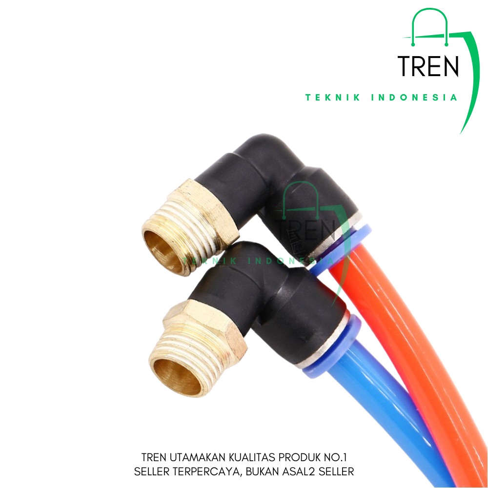 Jual MPL 04-M5 Fitting Elbow Male Slip Lock Selang 4mm Drat M5 (5mm) | Shopee Indonesia