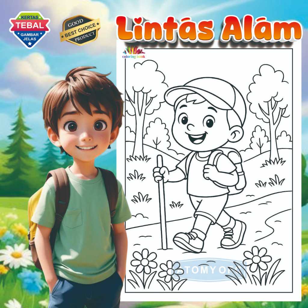 Jual KERTAS MEWARNAI / COLORING / KERTAS GAMBAR / LINTAS ALAM / KERTAS ...