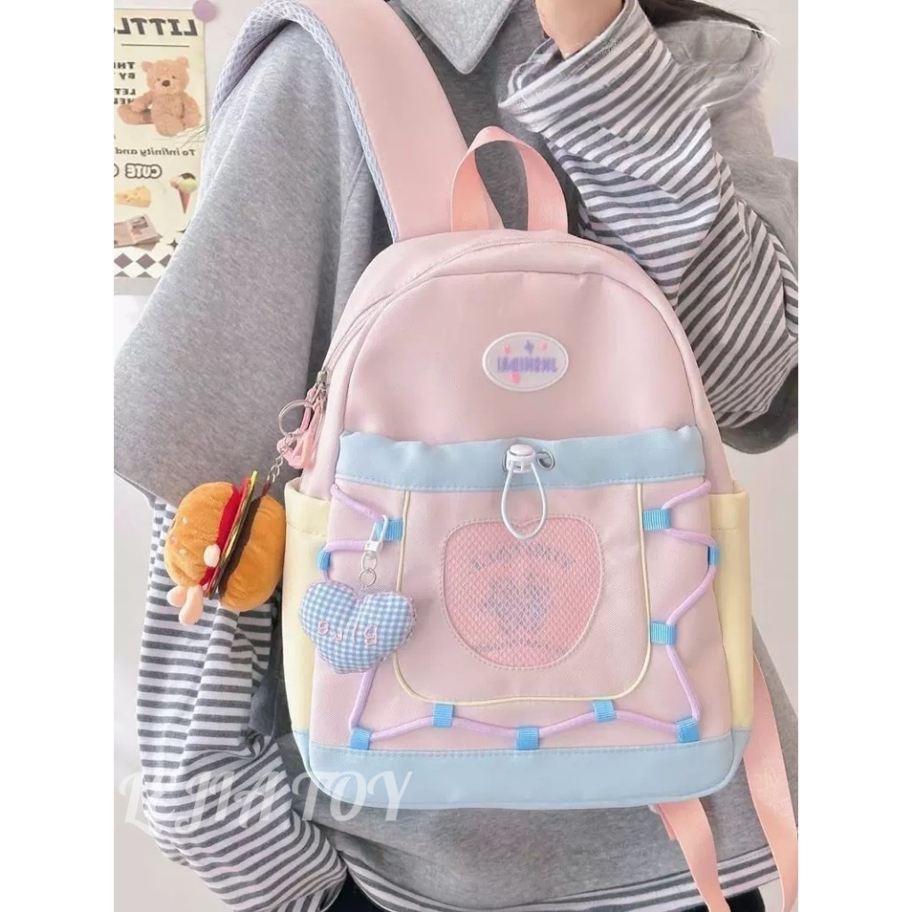 Jual [Liontin gratis]Tas Ransel Mini Wanita Lucu/Tas Sekolah Anak/Tas ...