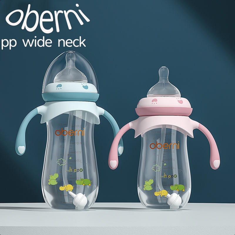 Jual Oberni Bayi Botol SuSu Botol Minum Anak sedotan 270ml 330ml Wide Neck Bpa Free 6 bulan ke ...