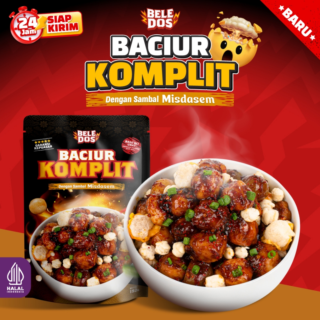 Jual [Baru] Beledos Baciur Komplit Sambal Misdasem / Baso Aci Urat ...