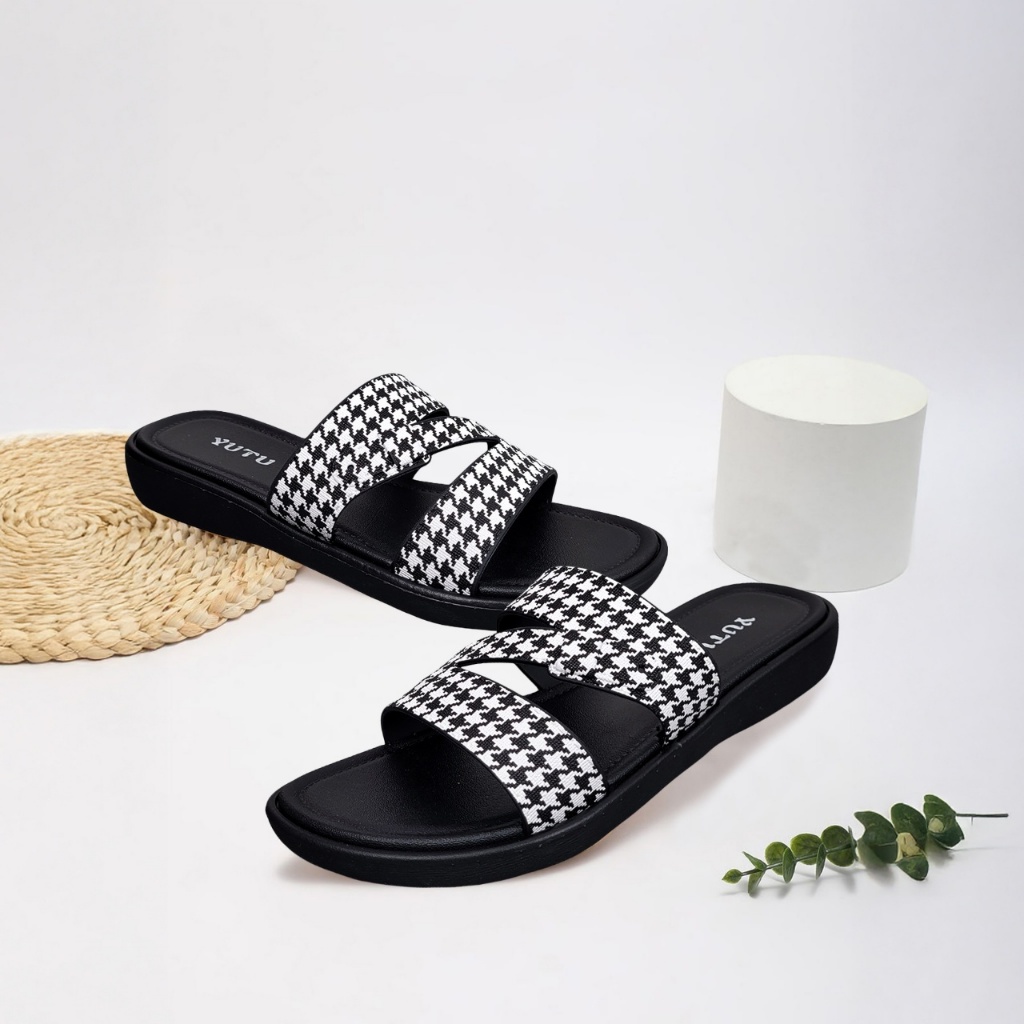 Jual Sandal Wedges Selop Fashion Rajut Pita Kekinian Korean Style ...