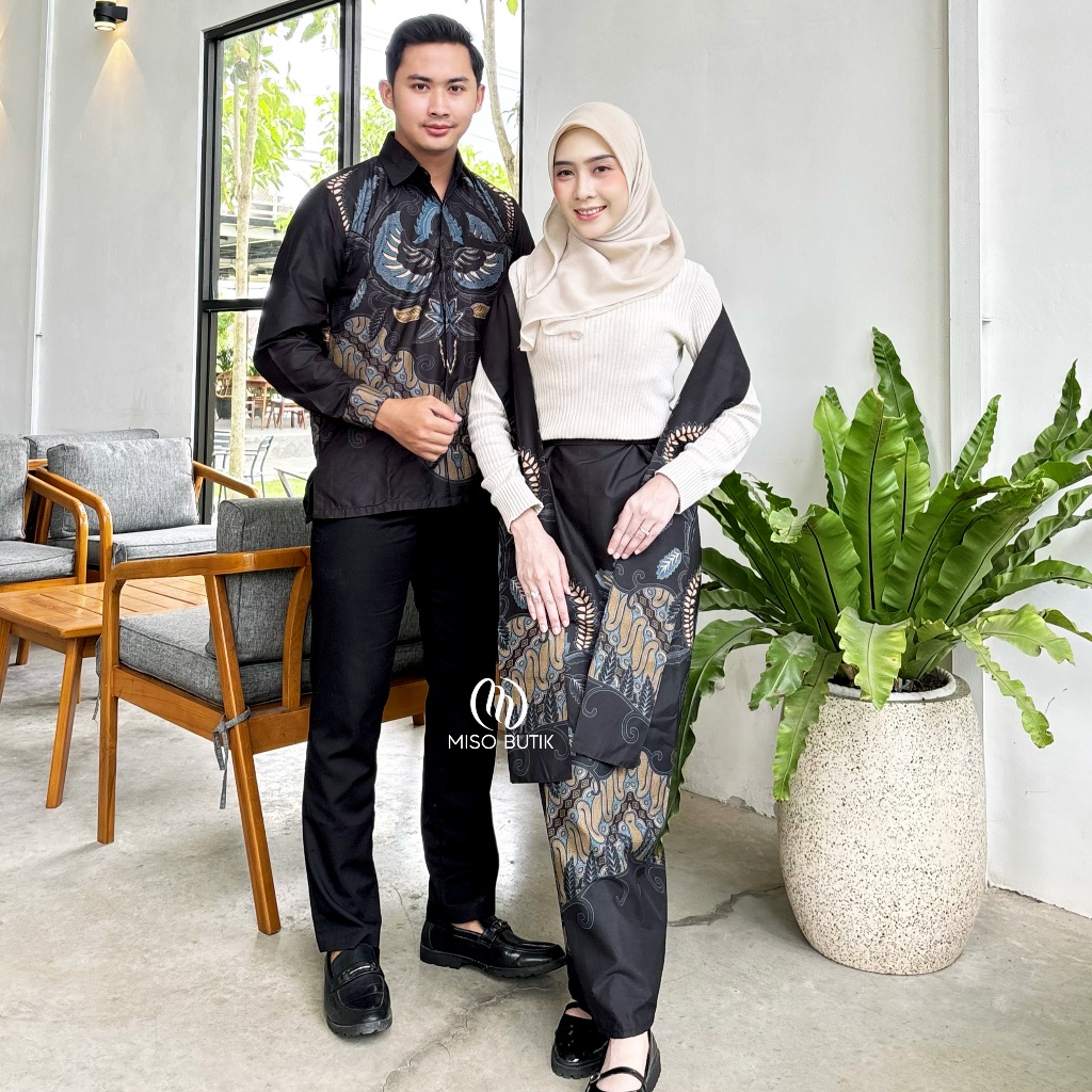 Jual MISO BUTIK - Couple Kemeja Dan Rok Batik DEVANKA Motif Terbaru ...