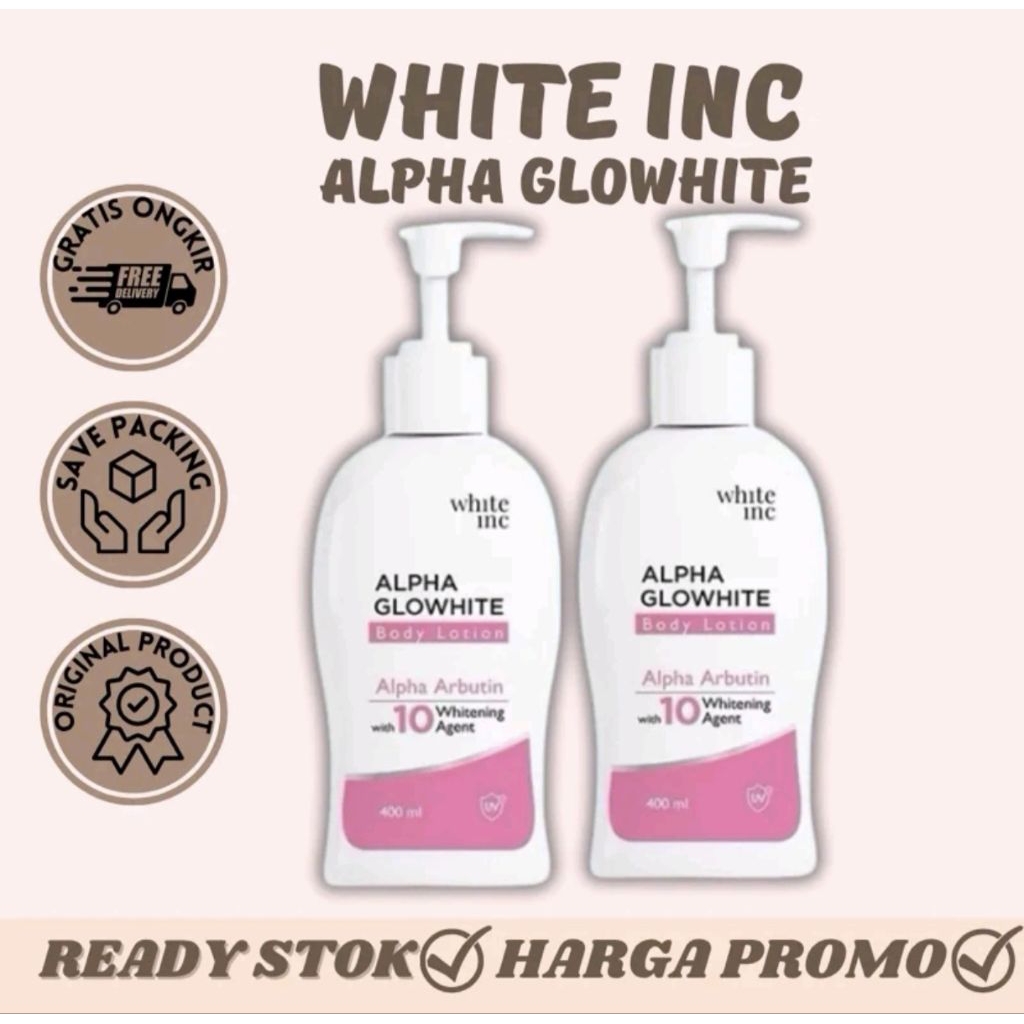 Jual WHITE INC Alpha Glow White Body Lotion Whitening & Moisturizing ...