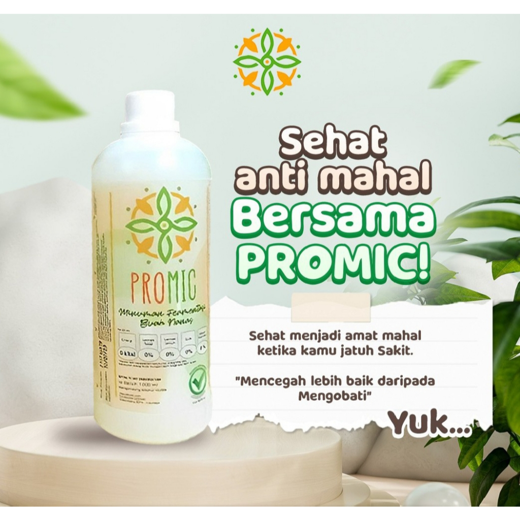 Jual PROMIC/ 2 Botol @1000 ml + 1 Botol 100 ml/ Minuman Probiotik ...
