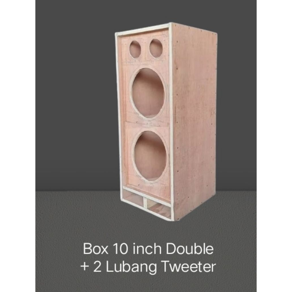 Jual Box Speaker 10 inch Double + 2 Lubang Tweeter | Shopee Indonesia